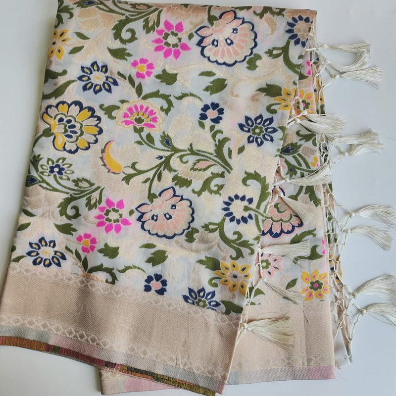 Katan Silk Banarasi Dupatta - Etsy