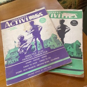 1940s Children's Activities Magazines (2) - Etsy