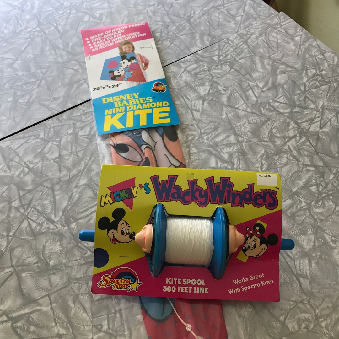 1987 Disney Babies Spectra Star Mini Diamond Kite With Mickey Spool! - Etsy