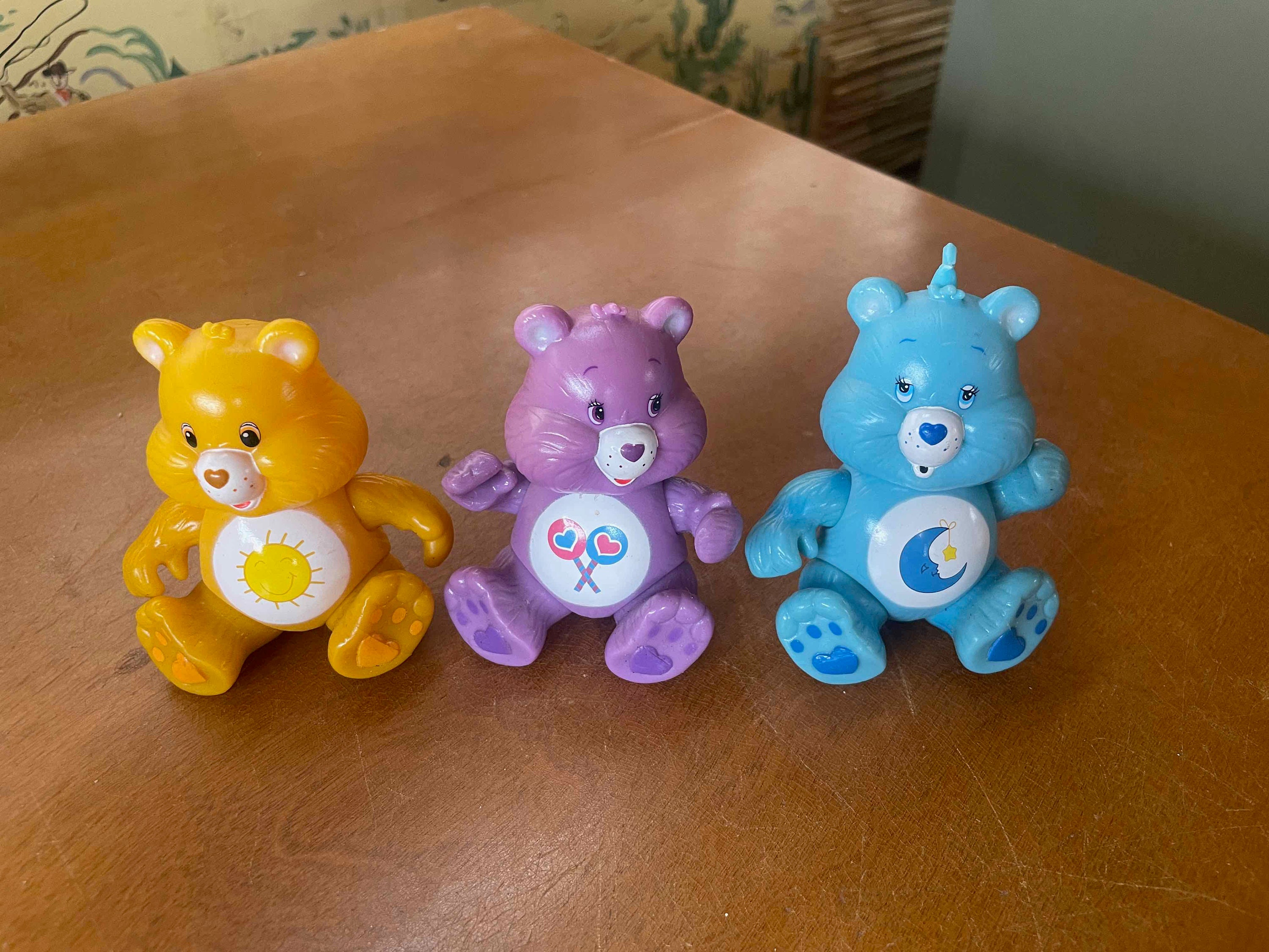 Vintage Care Bear Figurines Posable 3 - Etsy