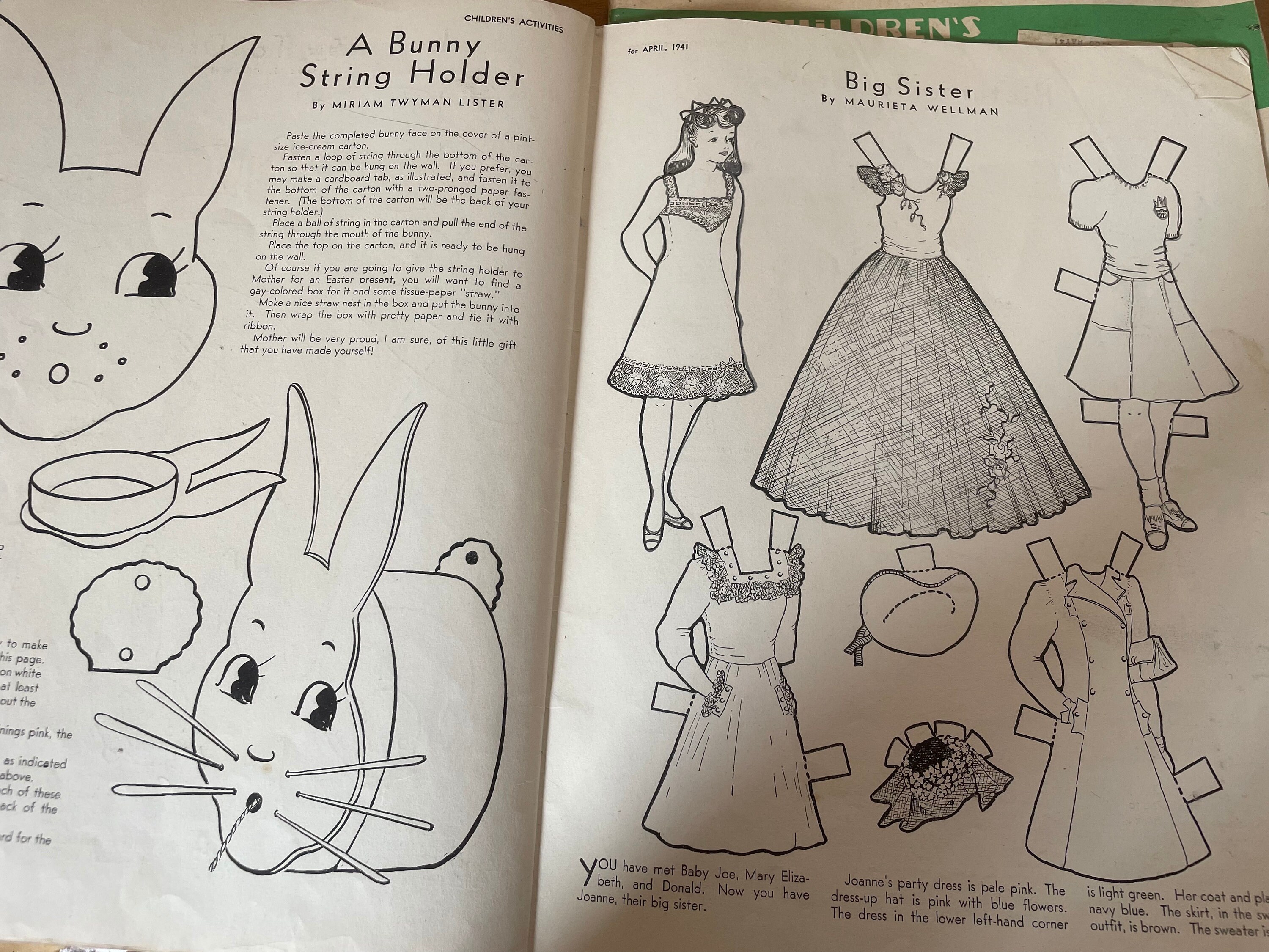 1940s Children's Activities Magazines (2) - Etsy