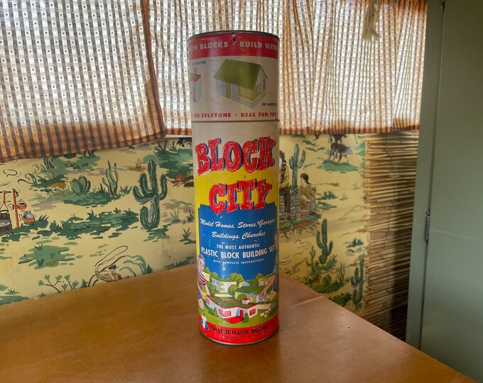 1950s Block City Mid Century Original Building Blocks Model A - Etsy