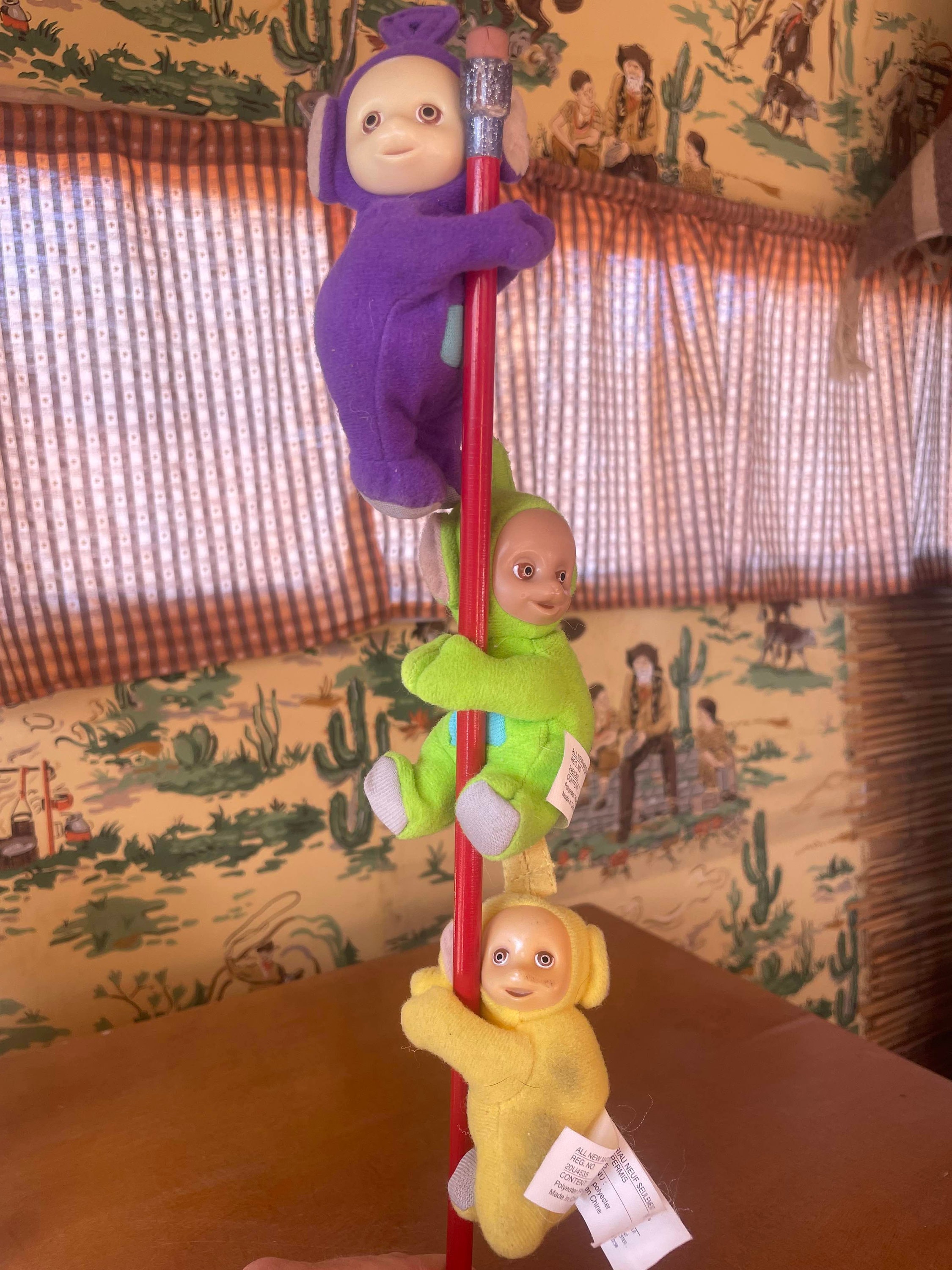 Vintage Teletubbies With Clasping Hands Tinky Winky, Dipsy, and Law-laa ...