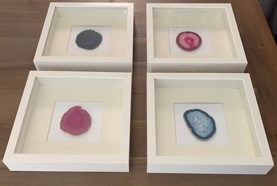 Customizable Agate Shadow Box Art 10 X 10 Inch - Etsy