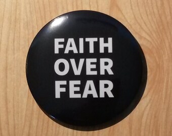 Faith Over Fear Pin - Etsy