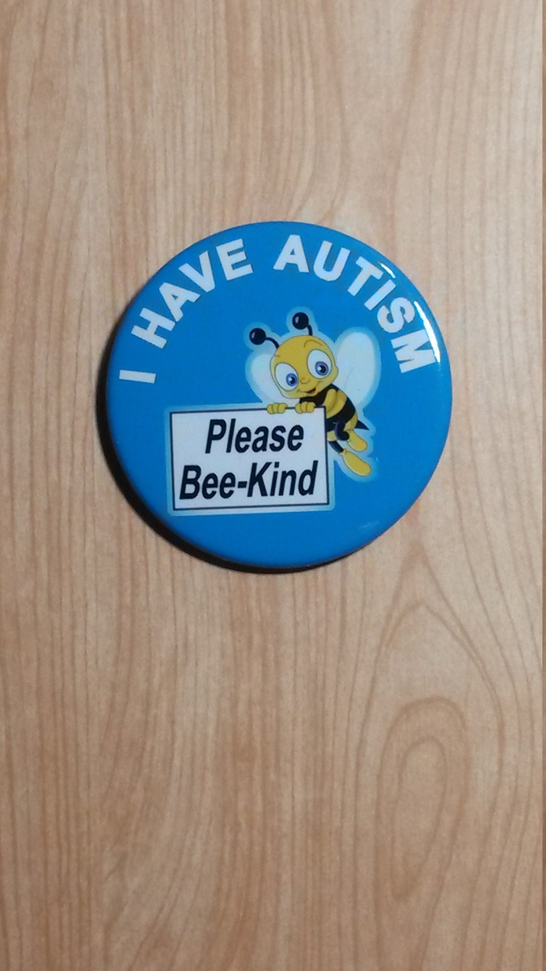 I have Autism Please Bee-Kind Pinback button pin, Spectrum Badge Pin ...