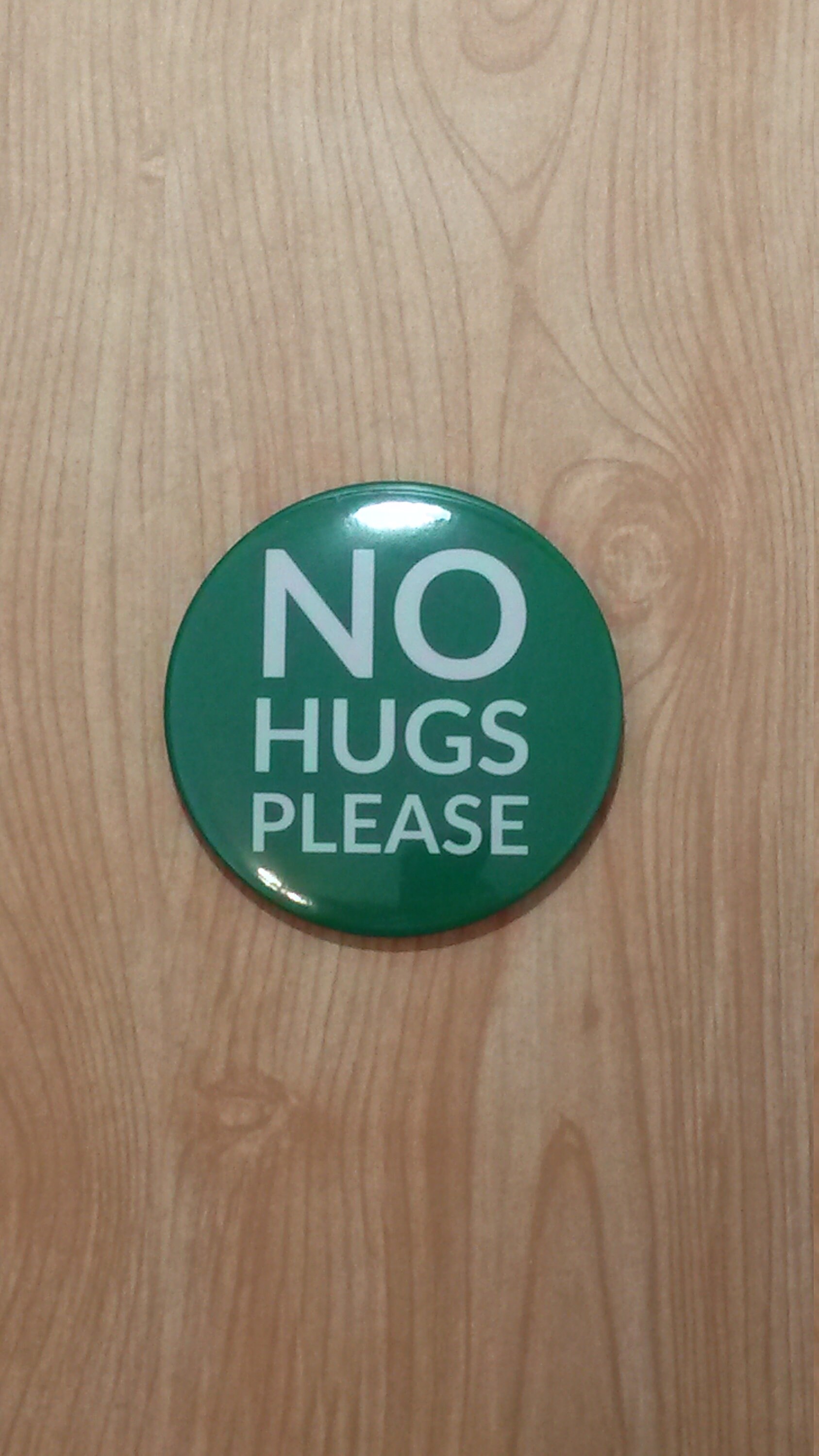 No Hugs Please Pinback Button Pin Not a Hugger Badge Covid19 - Etsy ...