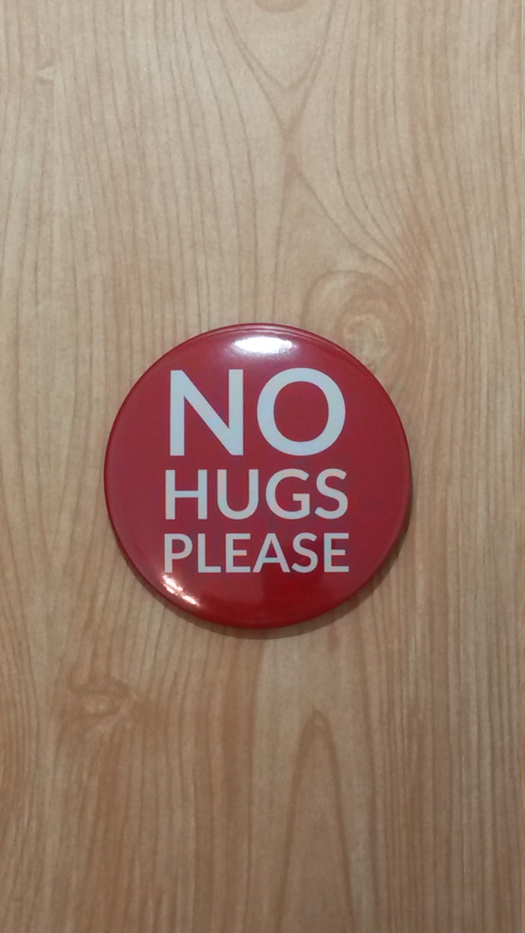 No Hugs Please Pinback Button Pin Not a Hugger Badge Covid19 - Etsy ...