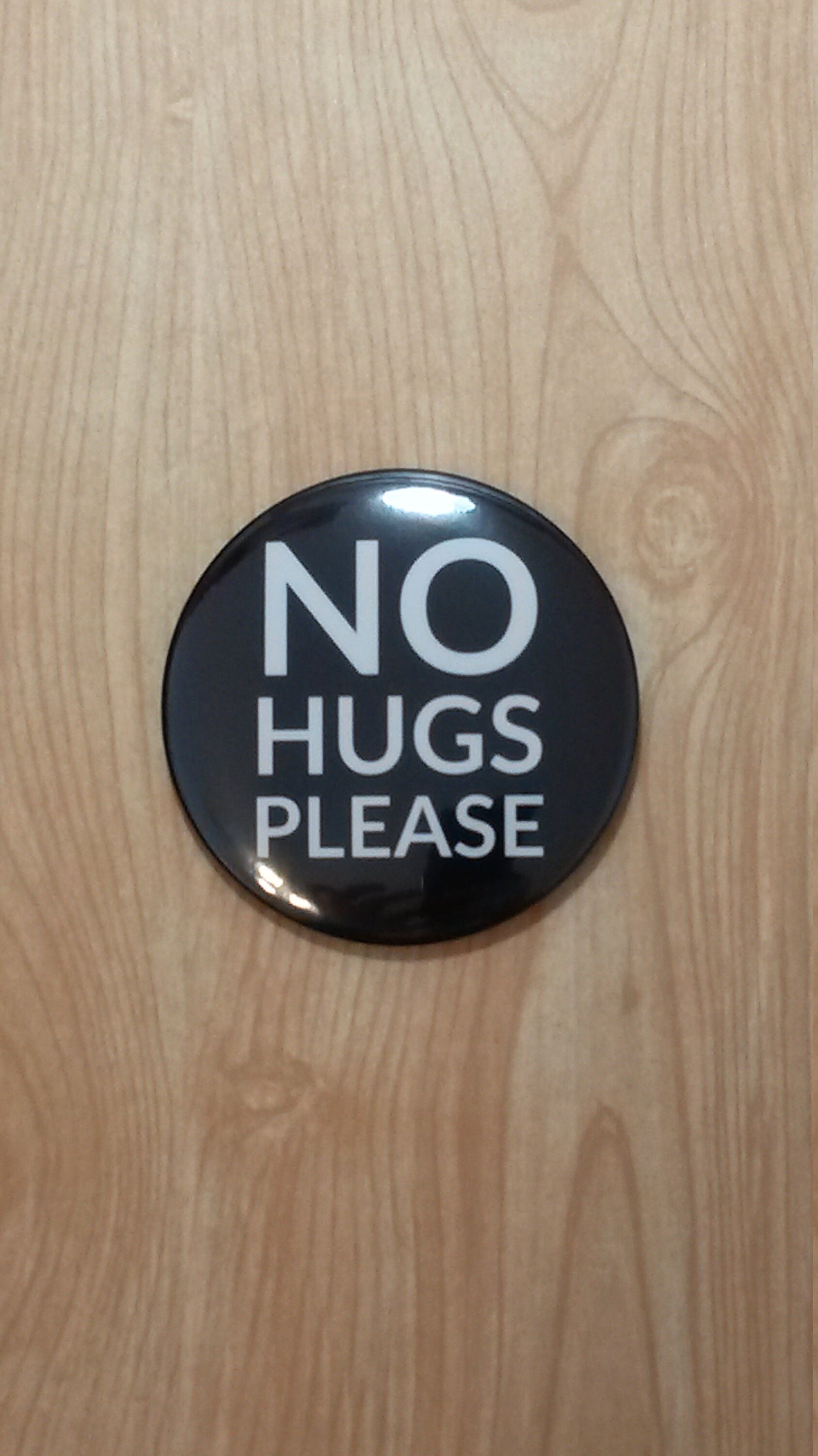 No Hugs Please Pinback Button Pin Not a Hugger Badge Covid19 - Etsy ...
