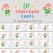 Elf Challenge Cards for Kids Christmas Challenges for - Etsy