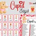 Valentine's Day Kids Party Activity Cards Cupid Says | Etsy