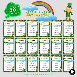 Patrick's Day Word Game / St. Patricks Day Party Game / St - Etsy