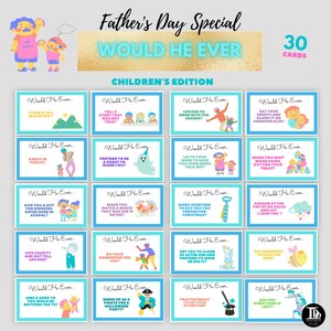Father's Day Game for Kids / Children's Fun Activity / - Etsy