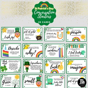 St Patrick's Day Conversation Cards / St Patrick's Day - Etsy