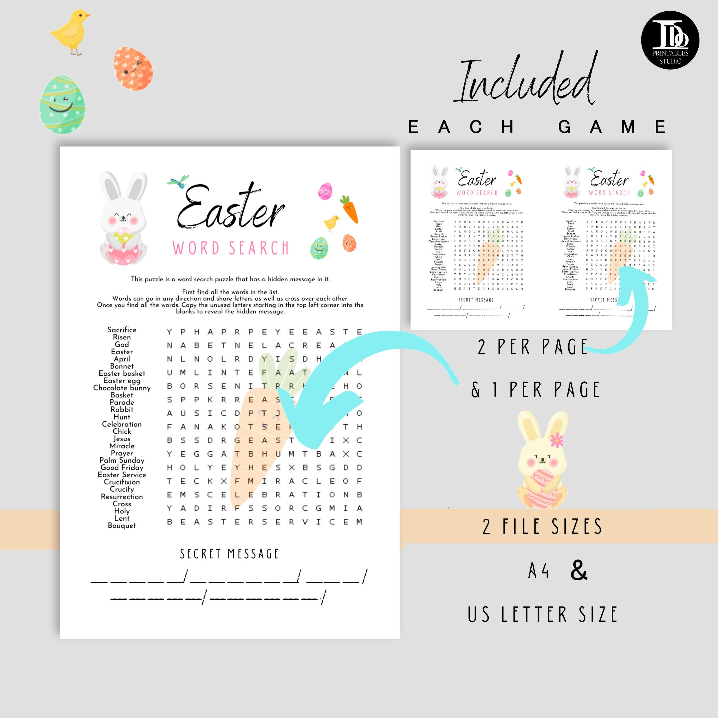 Printable Easter Bunny Games for Family Funny Spring - Etsy UK