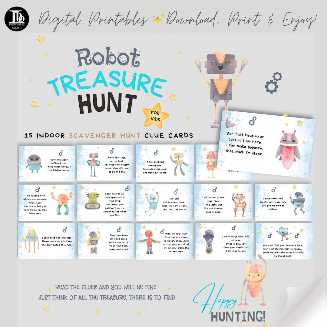 Robot Sleepover Present Hunt | Treasure Hunt for Kids | Birthday Gift ...