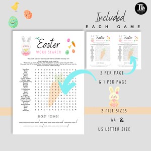 Printable Easter Bunny Games for Family| Funny Spring Activities for ...