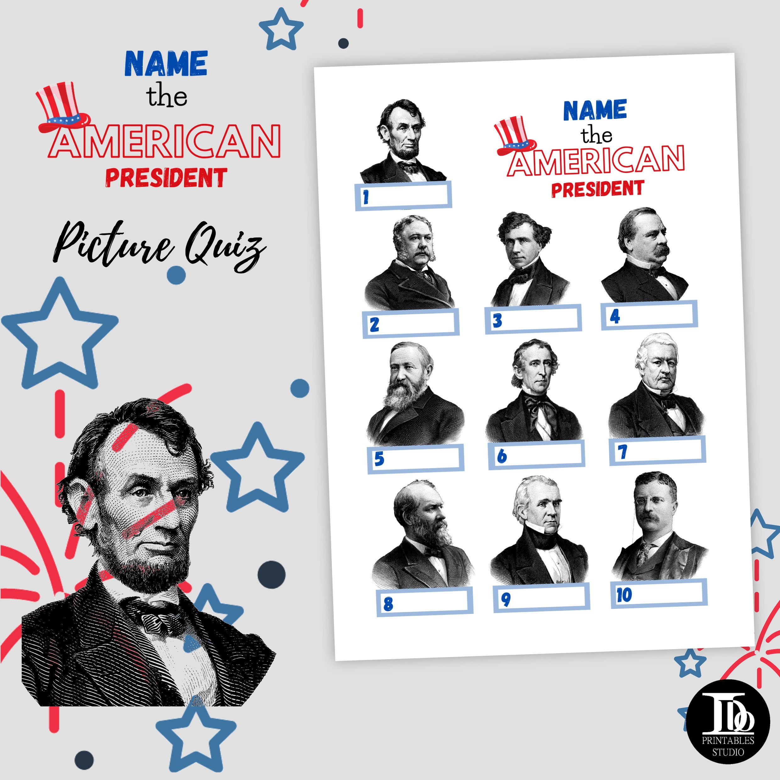 Printable American Picture Quiz Bundle / Name the American Landmark ...