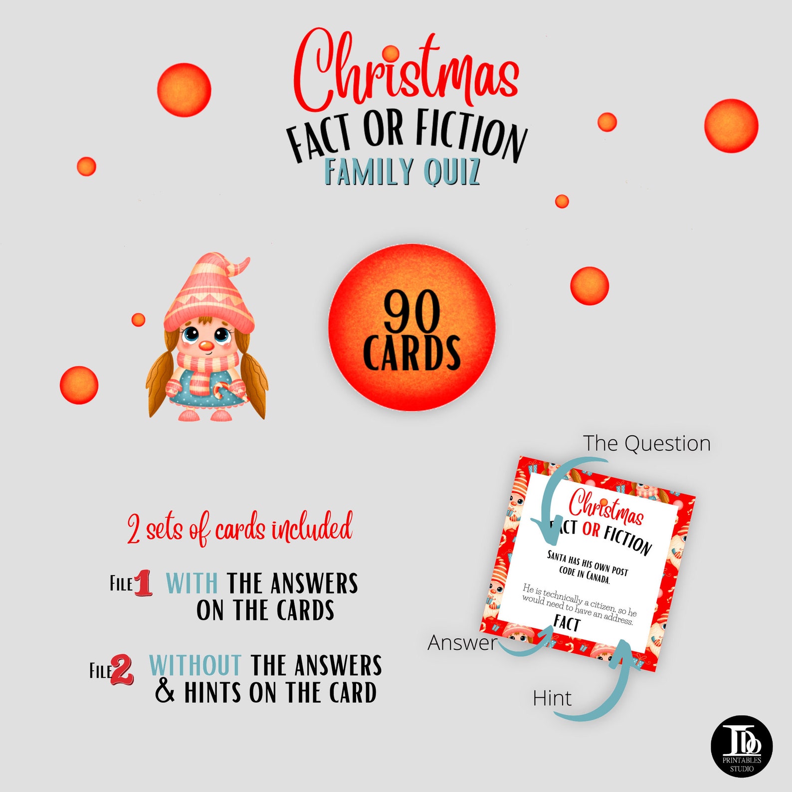 Christmas Fact or Fiction Quiz | True or False Trivia | 90 Family ...