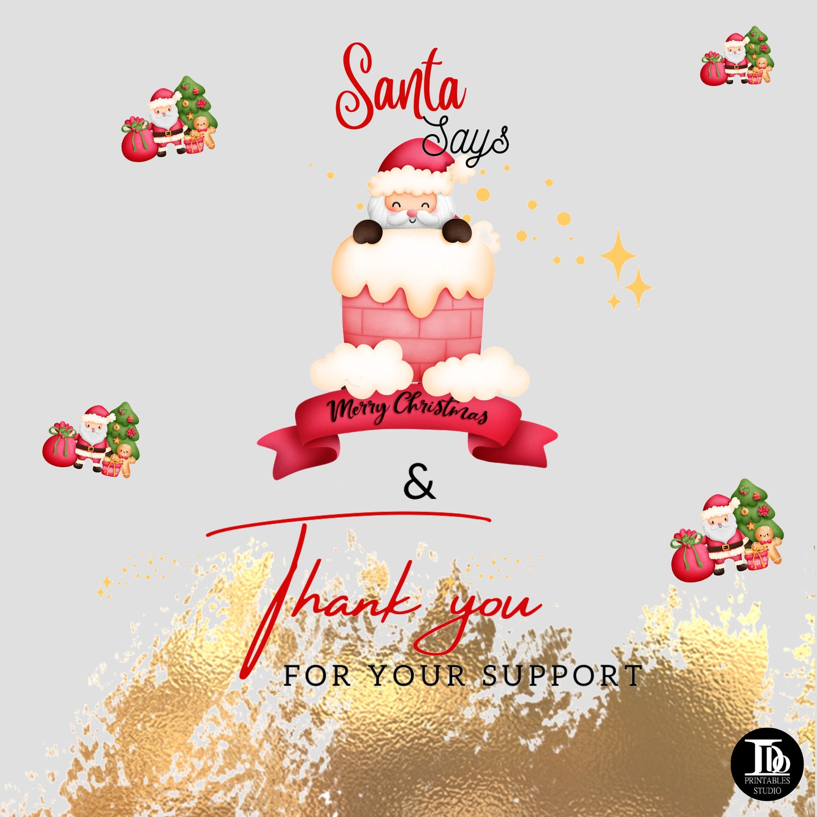 Christmas Printable 'santa Says' Game for Kids Simon - Etsy