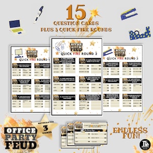 Office Party Feud Game | Printable Team Building Group Office Game ...
