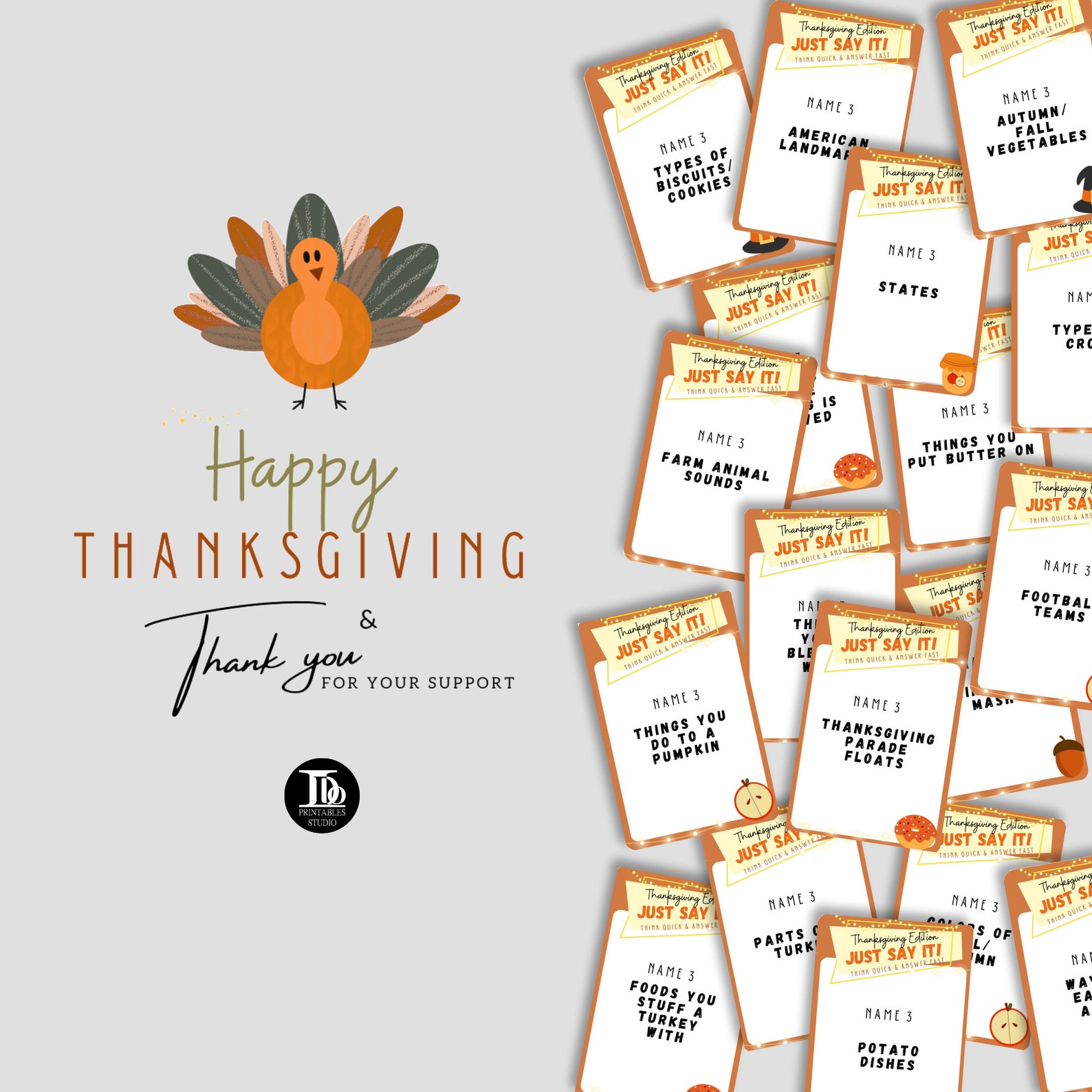 Thanksgiving Dinner Table Games | Printable Funny Thanksgiving Games ...
