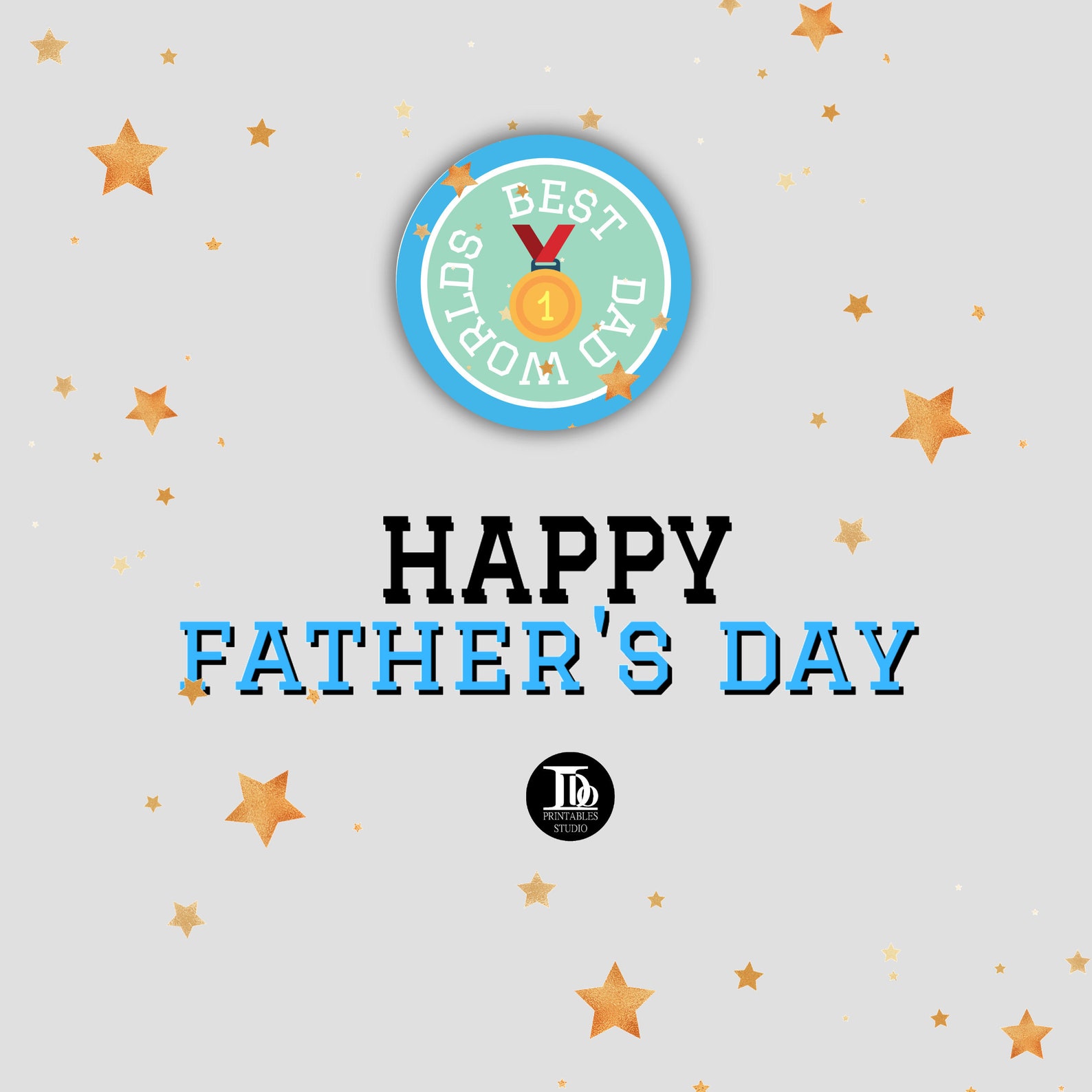 Father's Day Gift Tokens / Blue Father's Day Coupons / Printable Dad ...