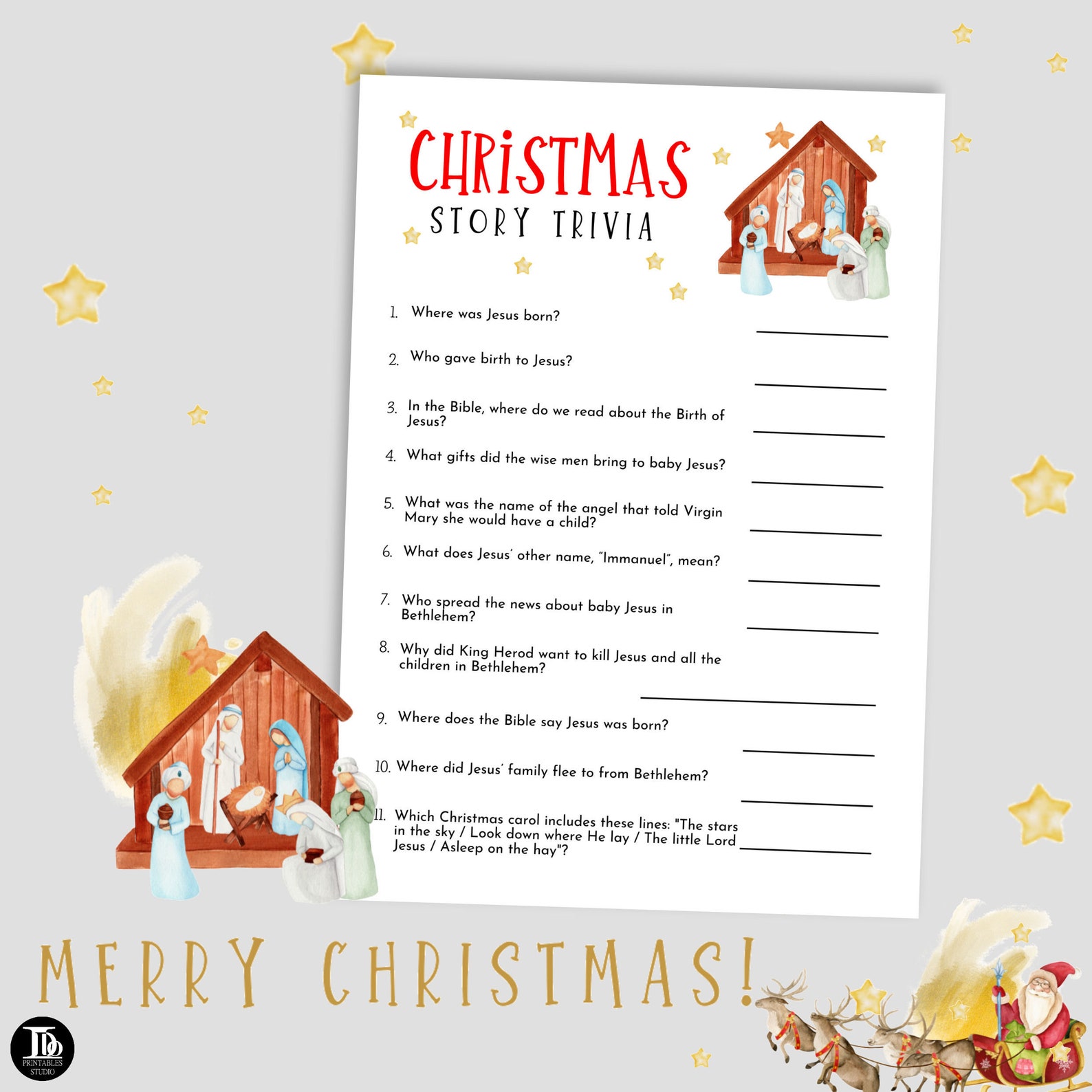 Christmas Quiz Bundle | It Happened on Christmas | Christmas Story ...