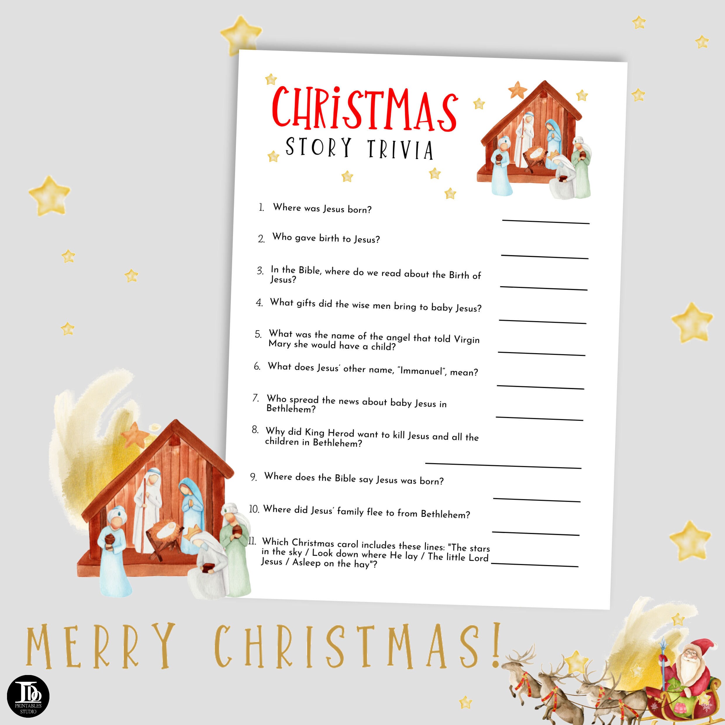 Christmas Quiz Bundle | It Happened on Christmas | Christmas Story ...