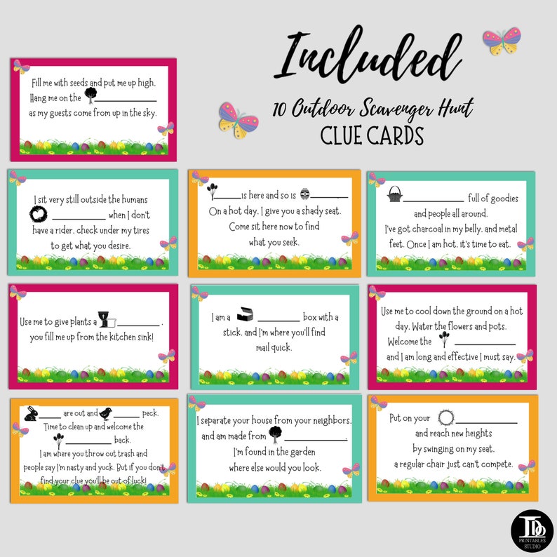 Ultimate Easter Scavenger Hunt Bundle Kids Easter Scavenger - Etsy Canada