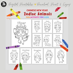 Printable Chinese New Year Coloring Sheets for Kids | Fun Kids Activity ...