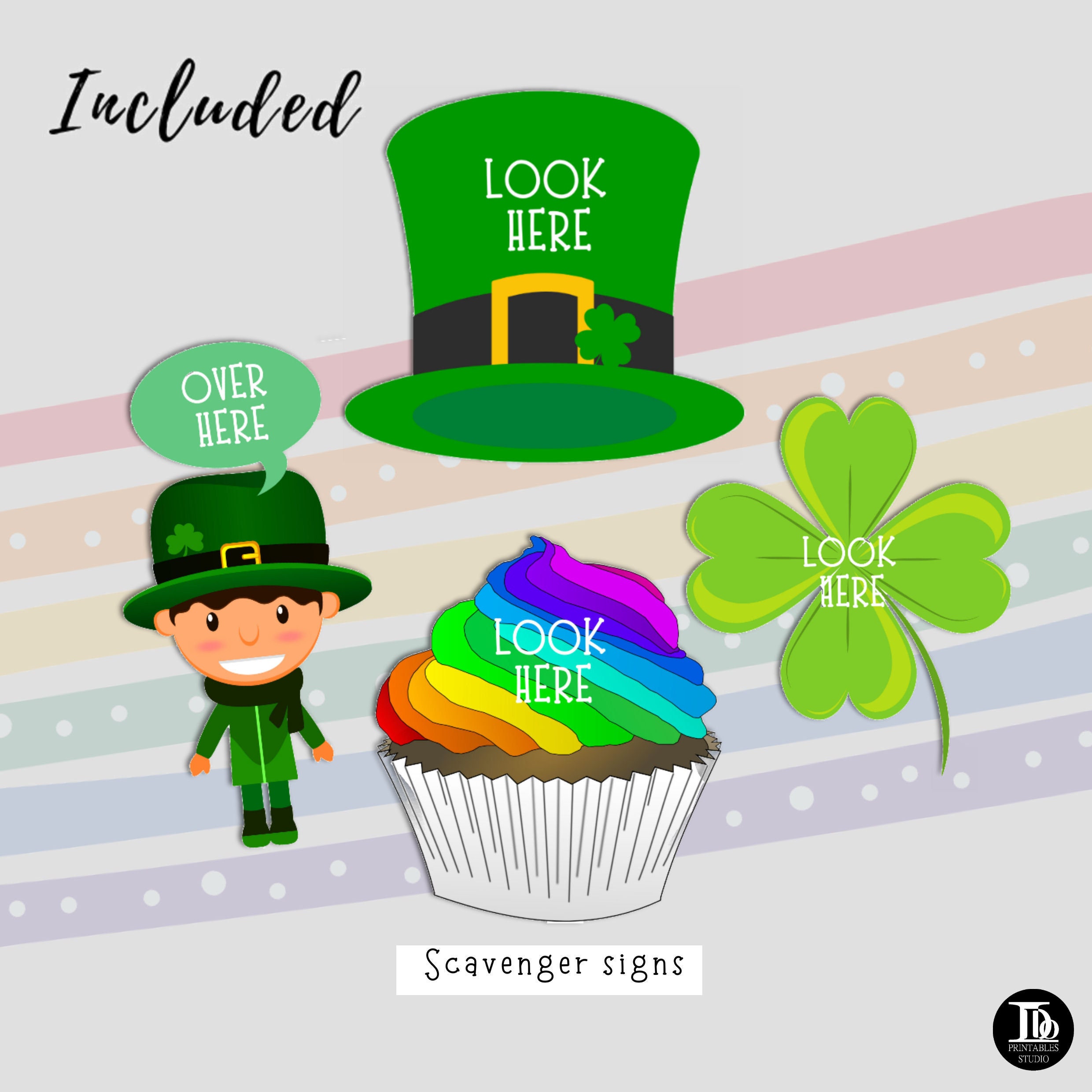 St. Patrick's Day Scavenger Hunt Kids Activity Bundle for - Etsy