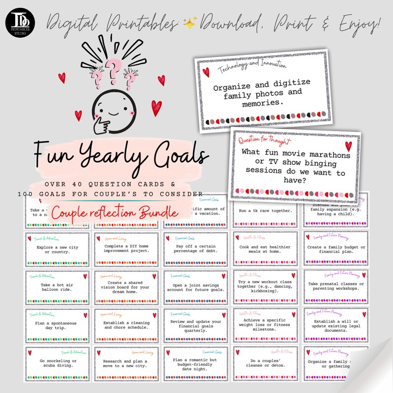 Couple Goal Setting 2025 - Etsy