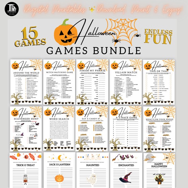 Halloween Printables - Etsy