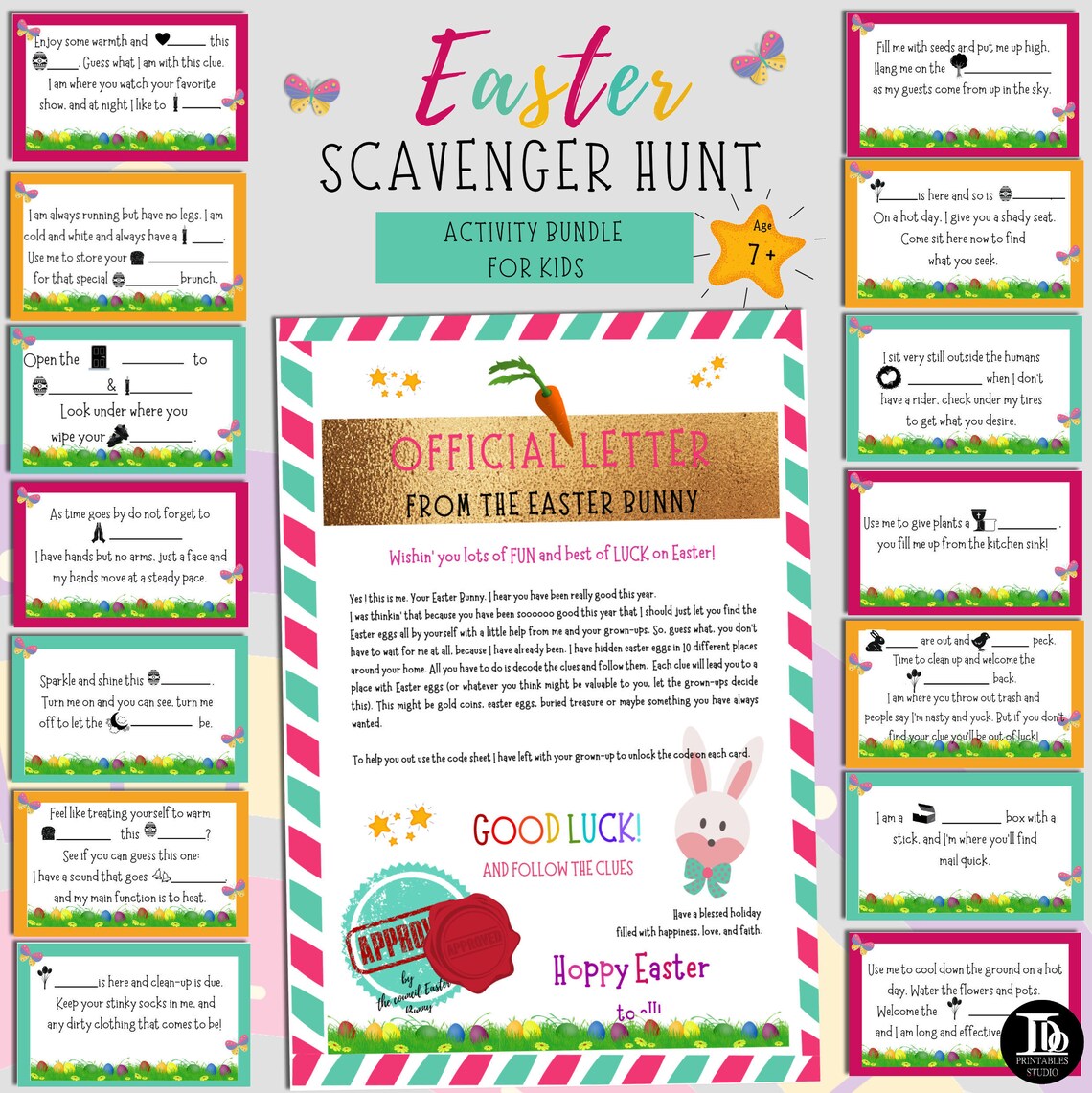 Ultimate Easter Scavenger Hunt Bundle Kids Easter Scavenger | Etsy