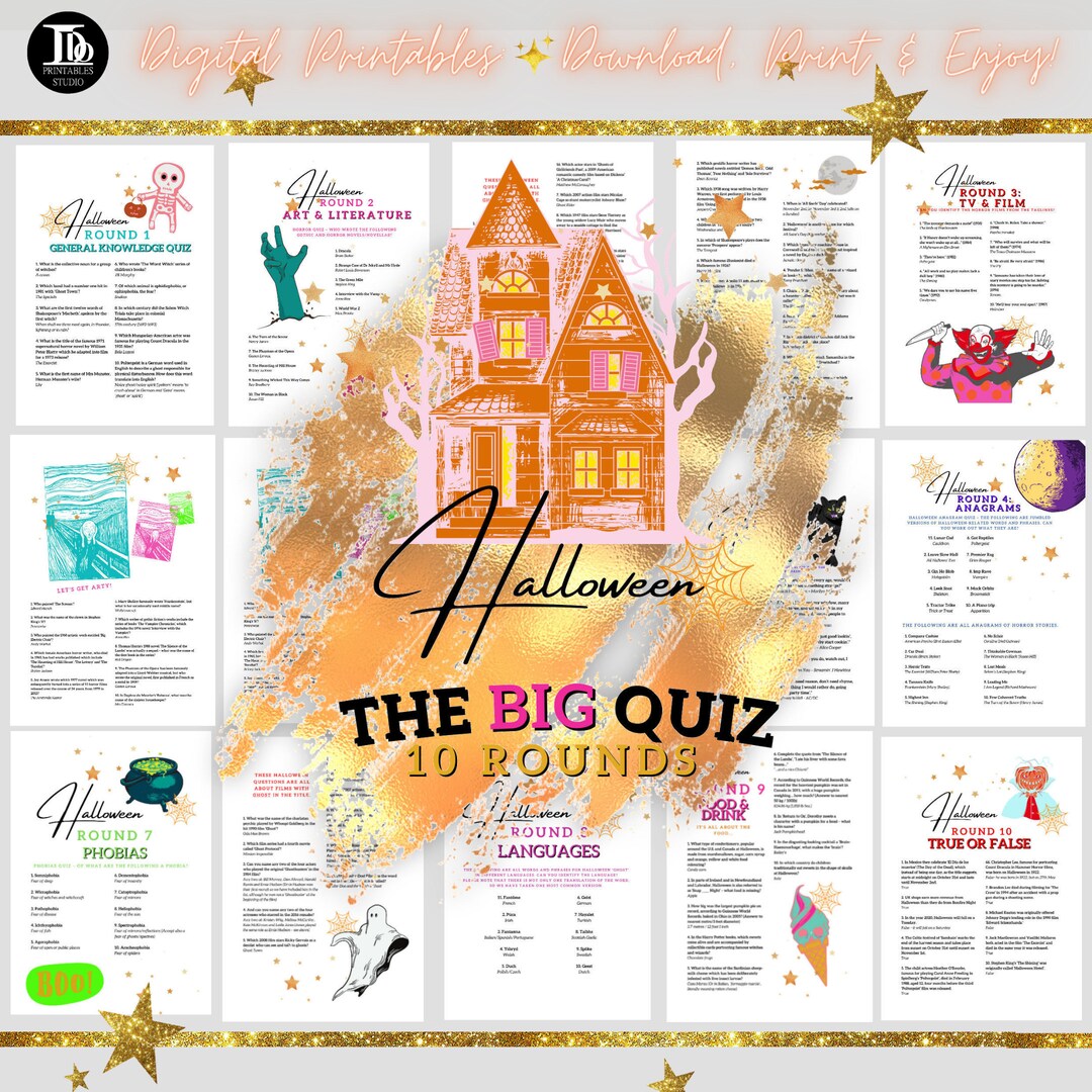 Ultimate Halloween Trivia | the Big Quiz | Family Games Night | Pub ...