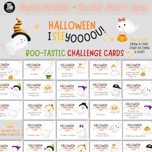 Halloween Scavenger Challenge Activity for Kids | Printable Halloween ...