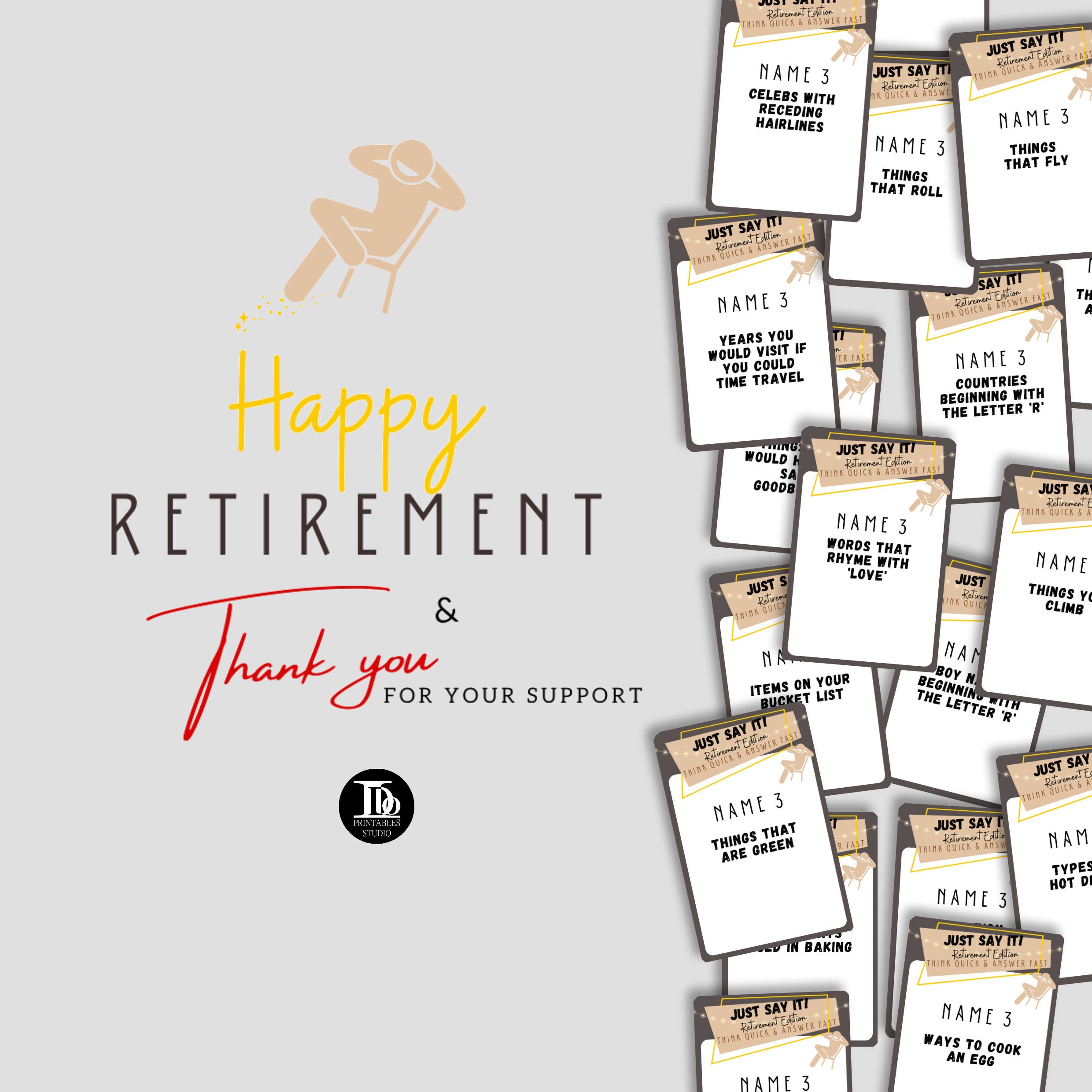 Retirement Party Games | Retiree Celebration Activity | Retirement ...