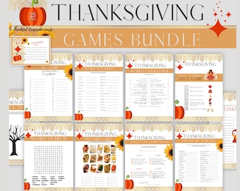 Thanksgiving Games Thanksgiving Trivia Teen Thanksgiving - Etsy