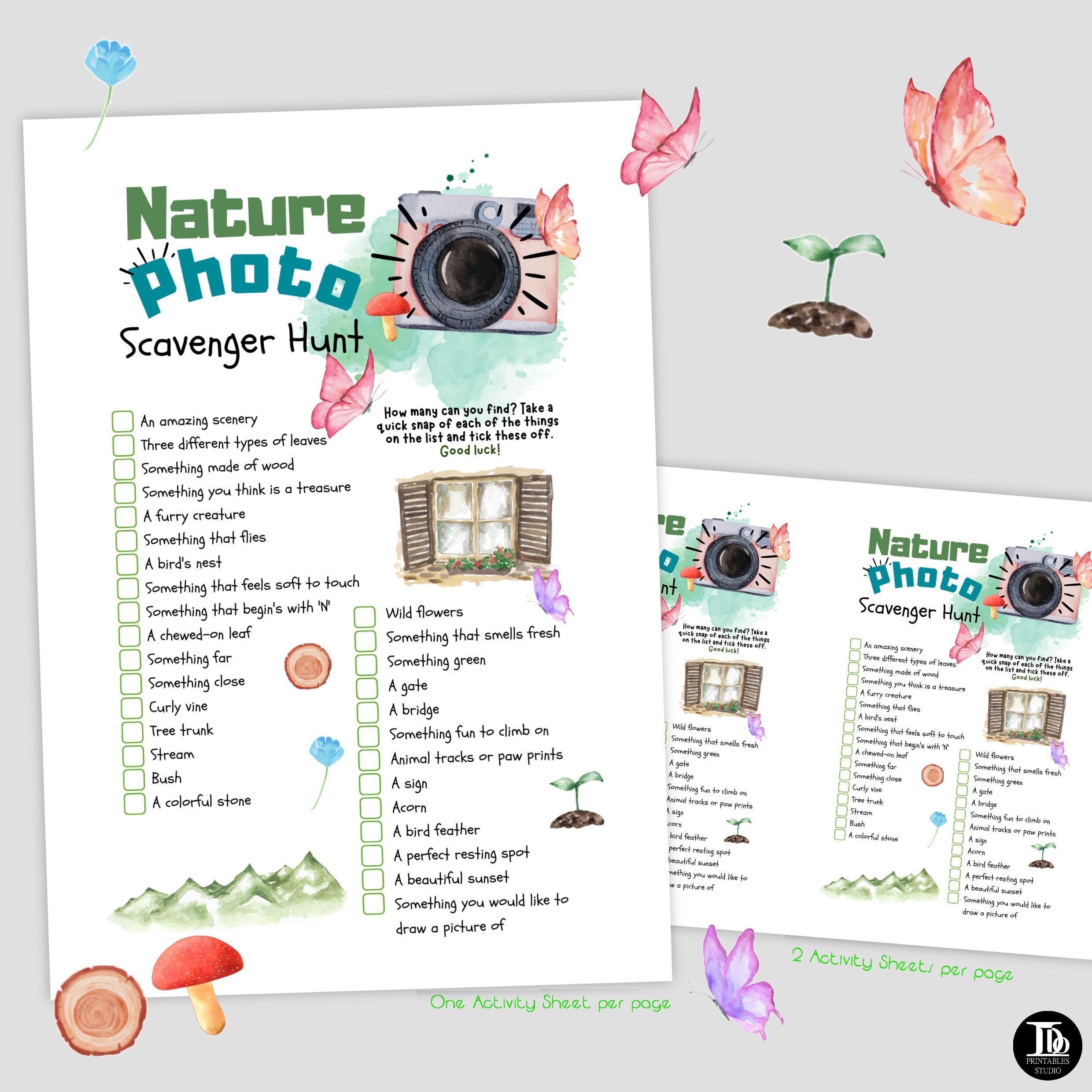 Nature Scavenger Hunt for Kids Photo Challenge Nature Walk - Etsy