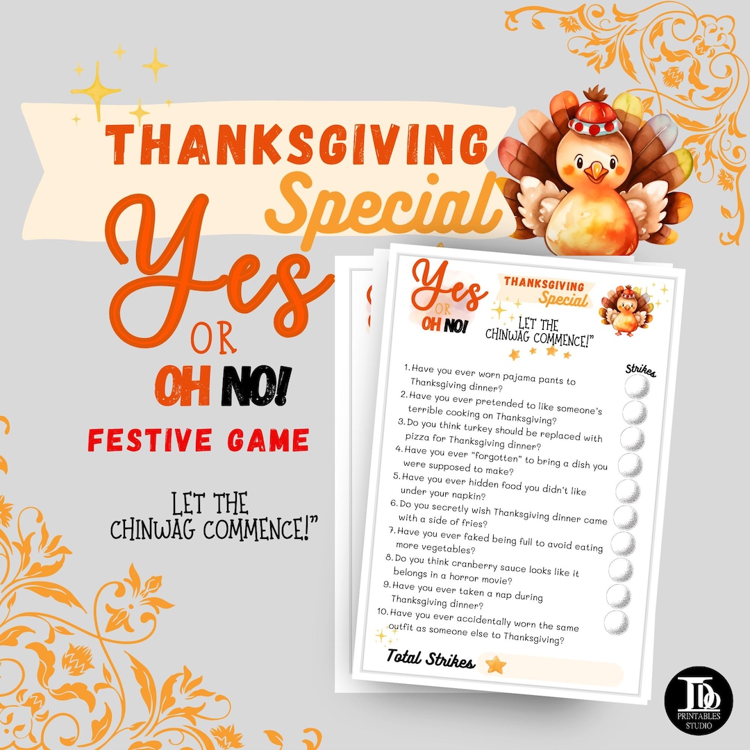 Printable Thanksgiving Conversation Starters Game | Thanksgiving Party ...