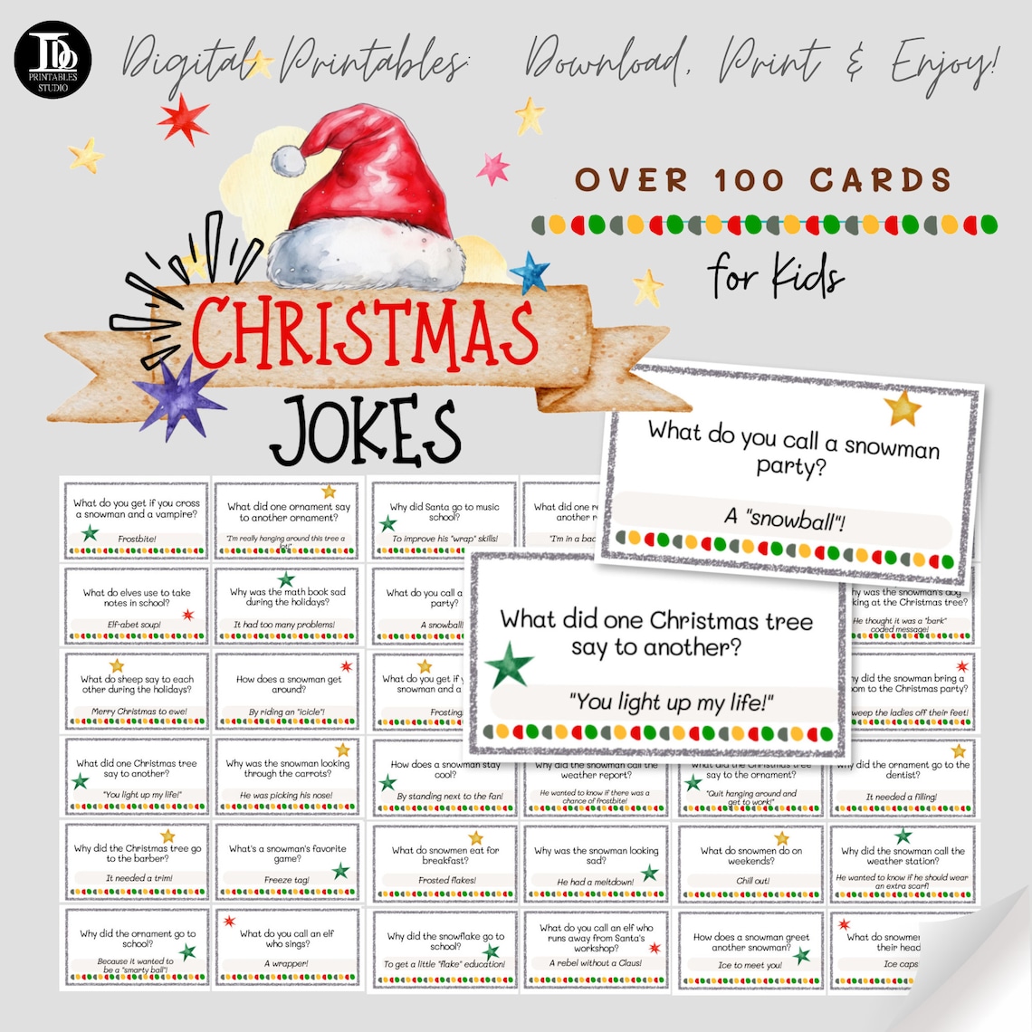 Christmas Jokes for Kids | Advent Daily Countdown Jokes | Over 100 ...