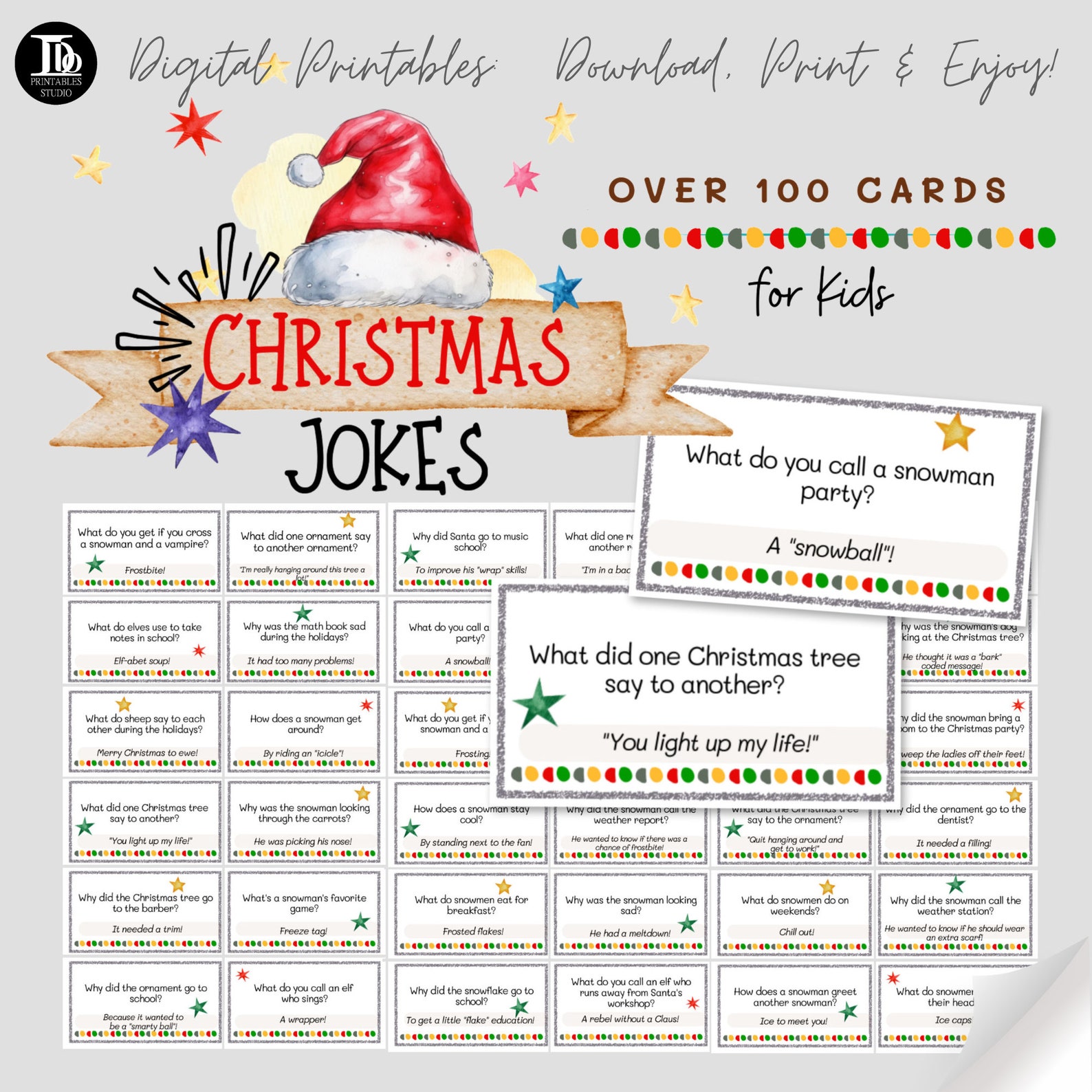 Christmas Jokes for Kids | Advent Daily Countdown Jokes | Over 100 ...