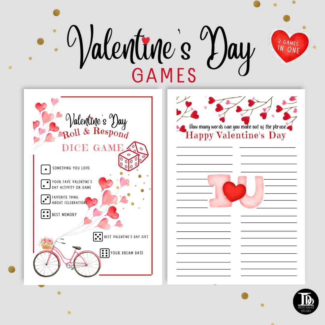 Valentine's Day Activities for Couples | Roll and Respond Dice Game and ...
