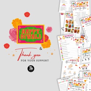 Diwali Party Family Friendly Games Bundle | Diwali Scattergories ...