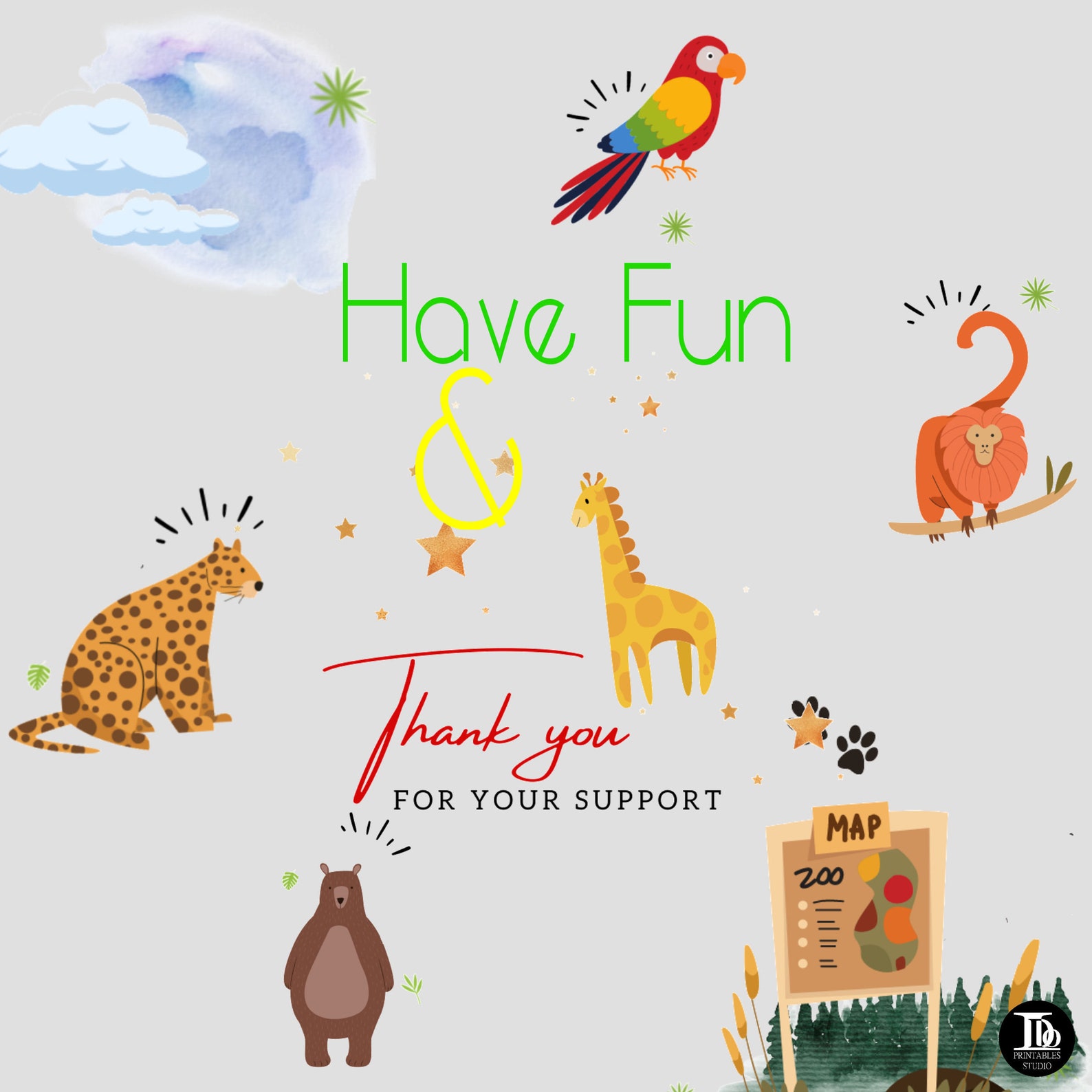 Zoo Animal Scavenger Hunt Bundle Safari Zoo Themed I Spy - Etsy