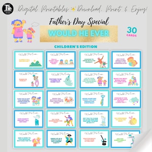 Father's Day Game for Kids / Children's Fun Activity / Kids Party Game ...