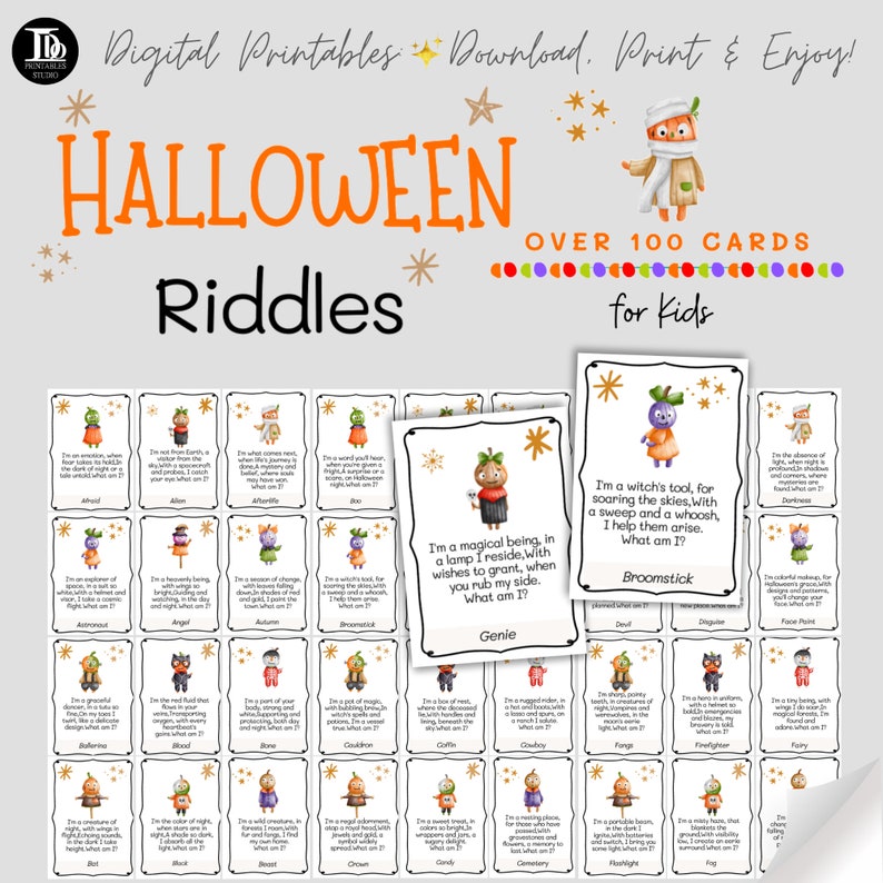 Halloween Trick N Treat Riddles for Kids | Halloween Conversation ...