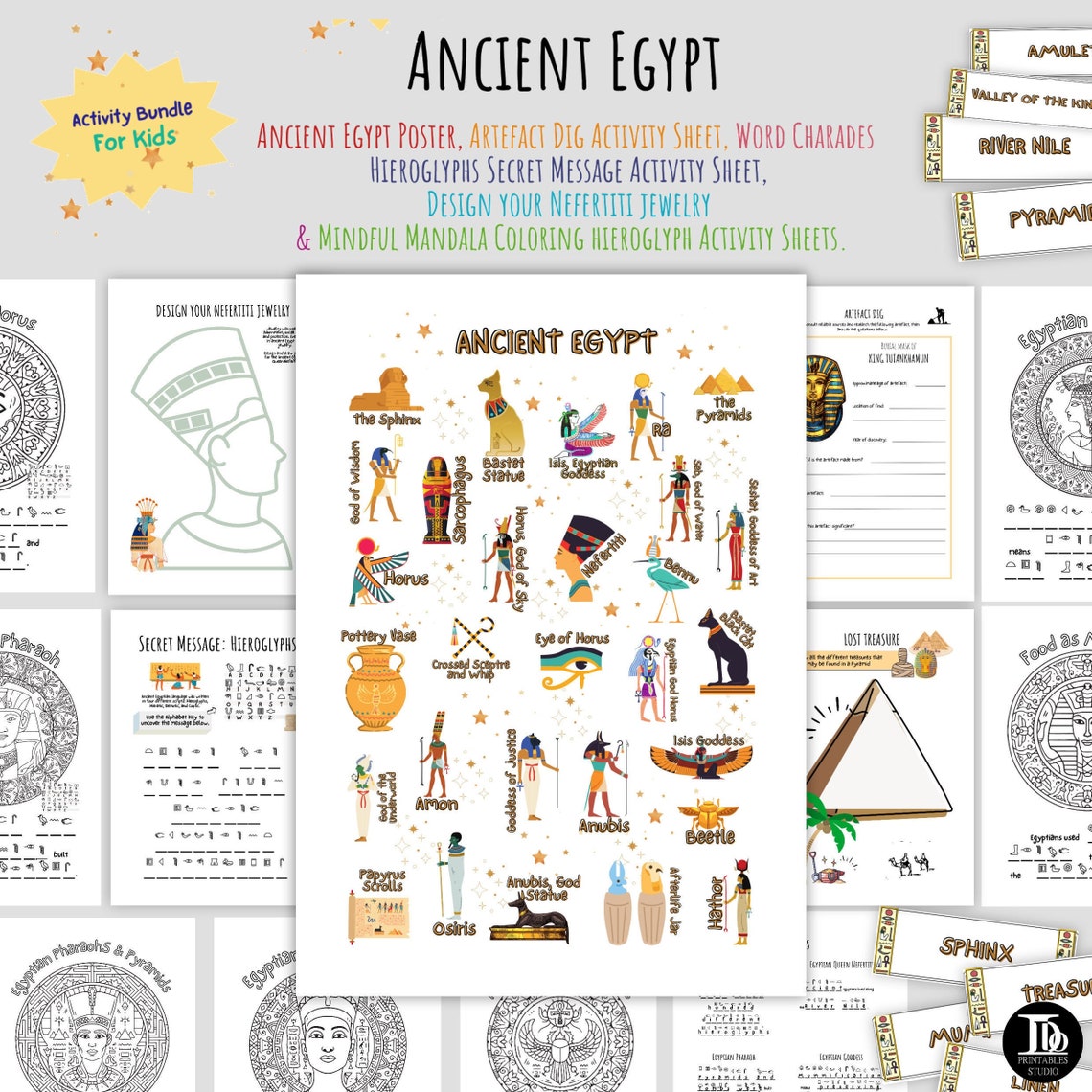 Mega Ancient Egypt Activity Pack for Kids Activity - Etsy