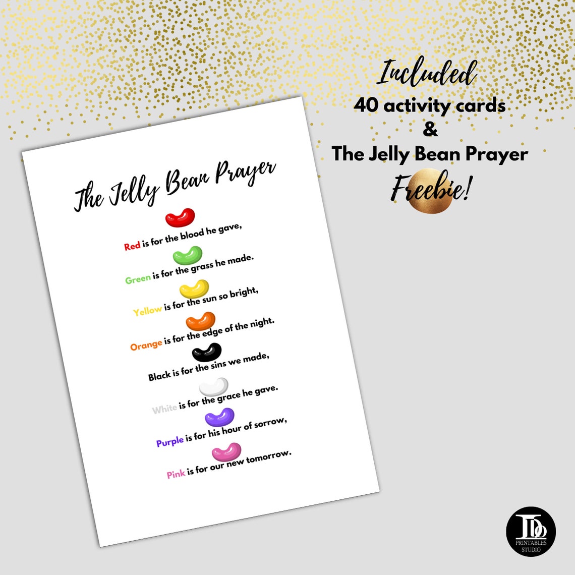 Printable 40 Lent Activity Cards / Lenten Activity for Children ...